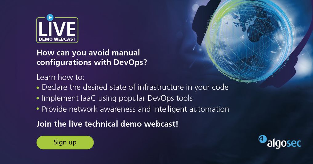 Algosec Live Demo Webcast Connectivity As Code Avoiding Manual Configurations By Bringing